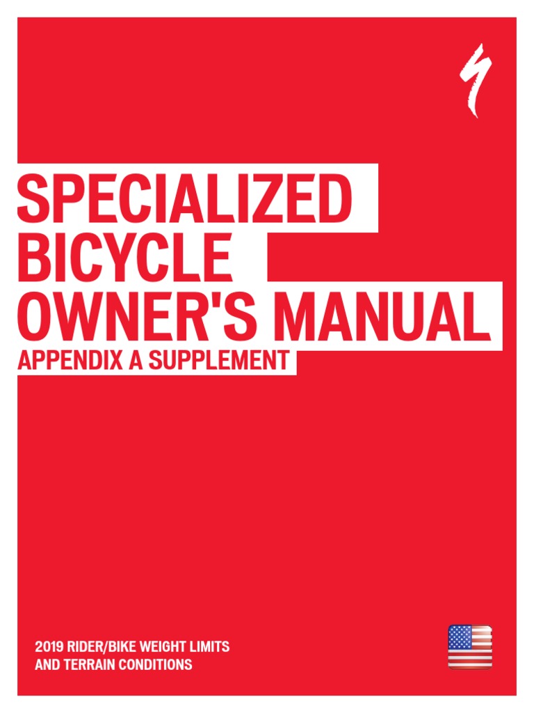 Specialized Bicycle Owner'S Manual: Appendix A Supplement | PDF