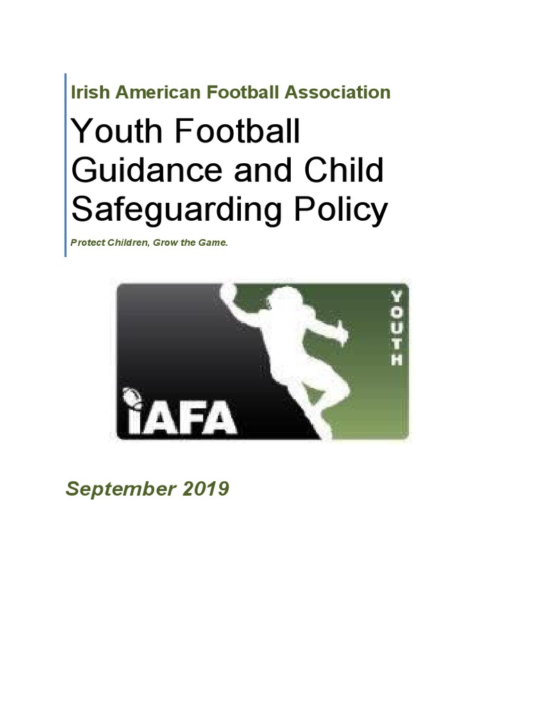IAFA Youth Football Guidance and Child Safeguarding Policy | PDF
