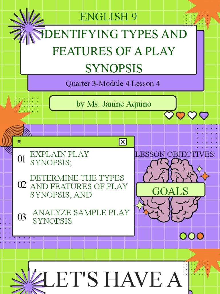 Types and Features of Play Synopsis | PDF | Characters In Romeo And ...