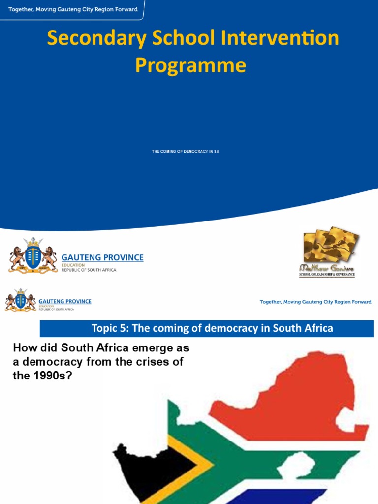 Notes On The Coming of Democracy in Sa | Download Free PDF | Politics ...