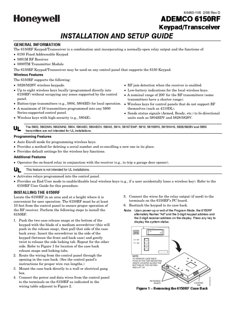 6150RF Installation Instructions | PDF | Electromagnetic Interference | Transmitter