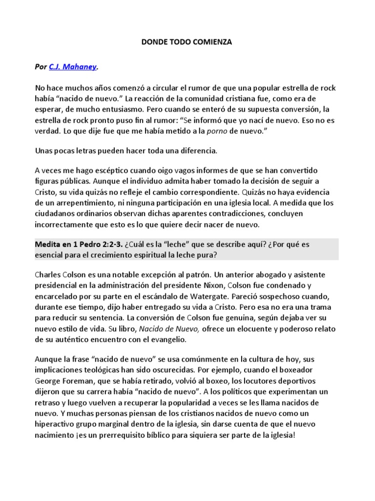 04 Donde Todo Comienza | PDF | Jesús | Dios