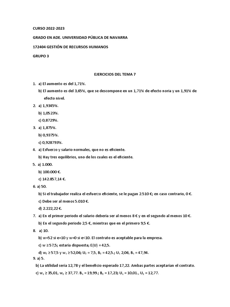 Ejercicios Tema 7 Soluciones | PDF | Métodos y materiales de enseñanza
