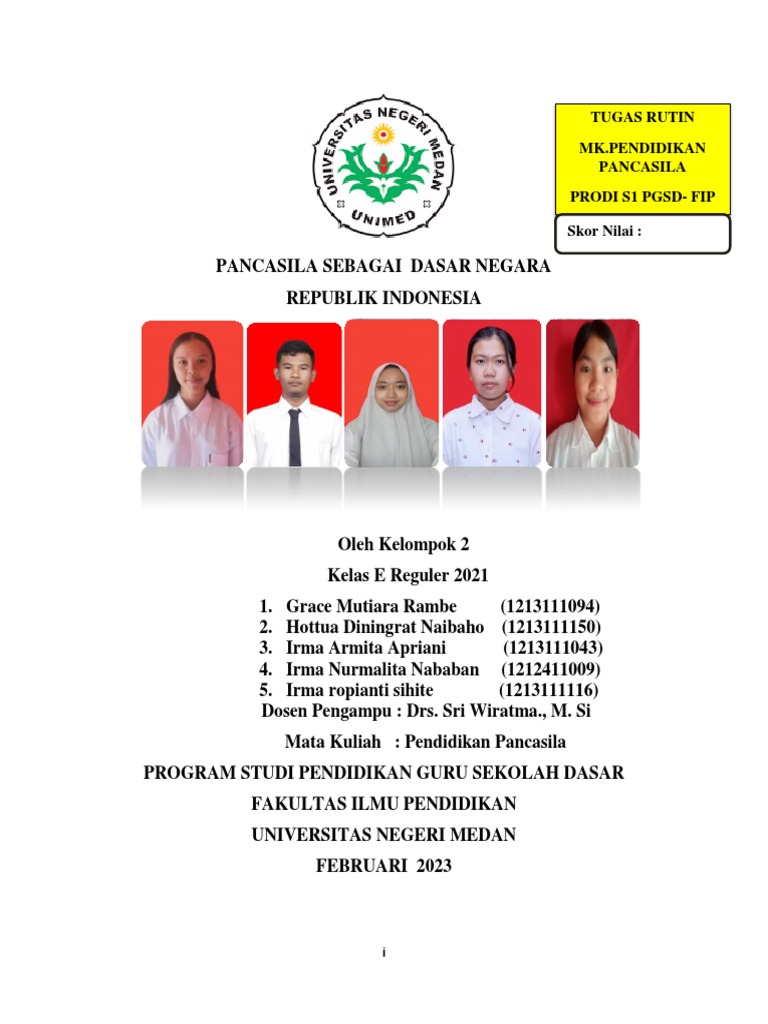Makalah Kel Pend Pancasila | PDF | Ilmu Sosial | Sains & Matematika