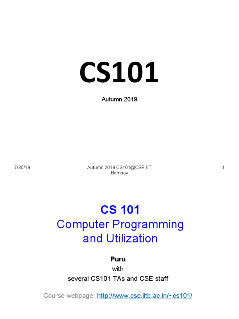 Lecture 1 Download Free Pdf Integer Computer Science Computer Programming