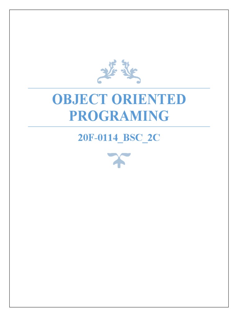 Oop Lab 2 Pdf Pointer Computer Programming Computer Science