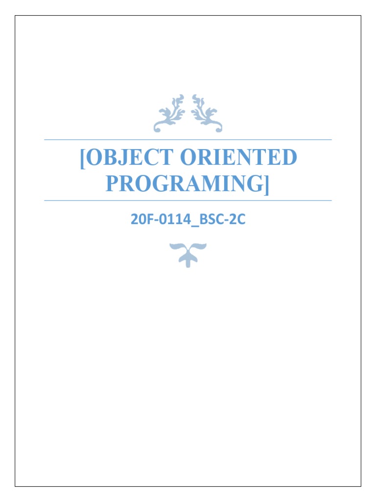 Oop Lab 3 | PDF | Computer Engineering | Programming Paradigms Oop Lab 3 | PDF | Computer Engineering | Programming Paradigms