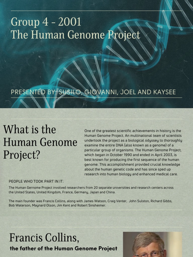 The Human Genome Project (2001) | PDF | James Watson | Genetics
