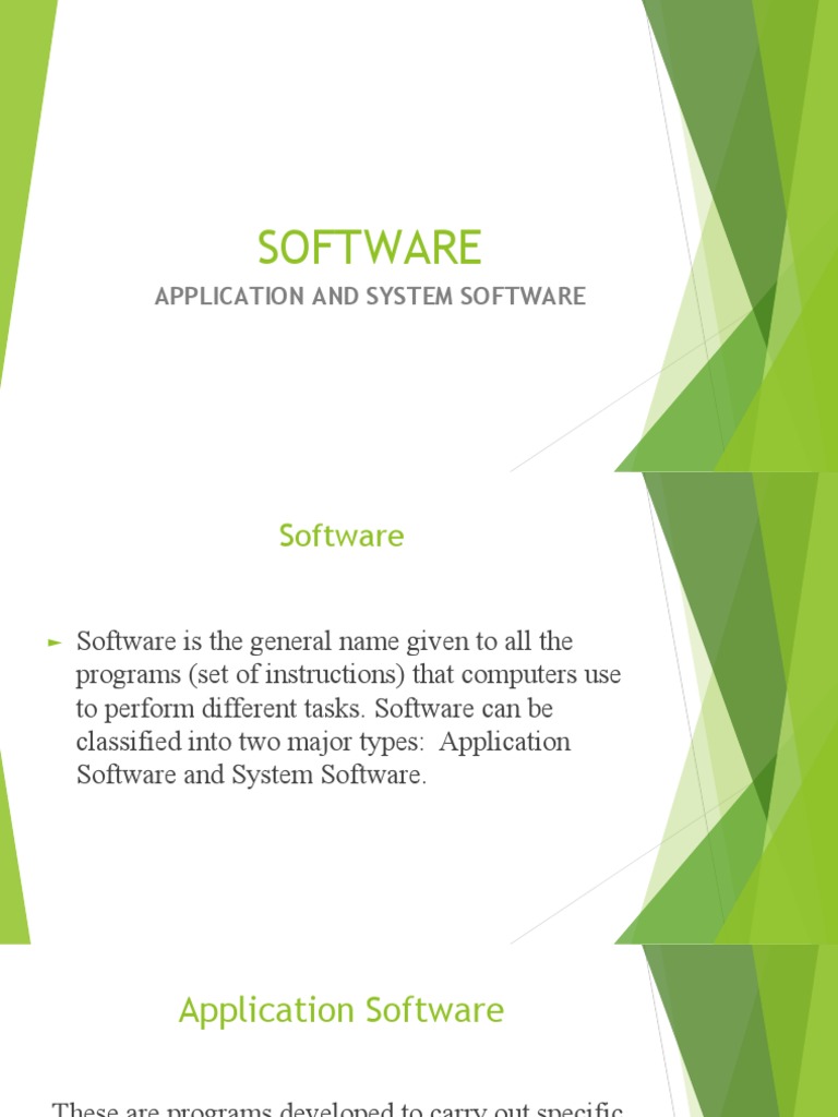 Application and System Software | PDF | Computer File | Graphical User ...