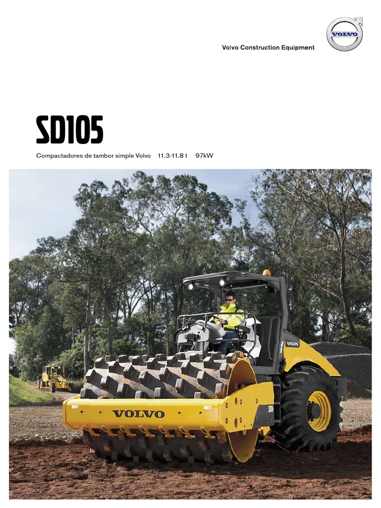 Ficha Tecnica Rodillo VOLVO SD105 | PDF | Motores | Vehículos