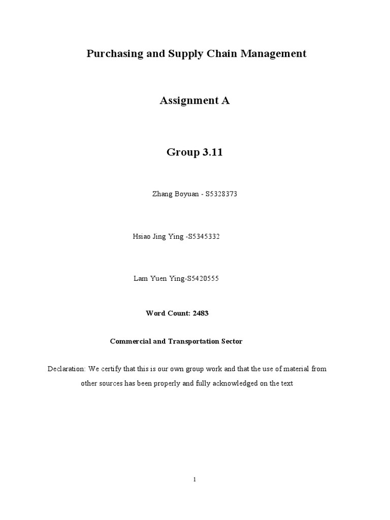 3 11 Assignment A Pdf Supply Chain Sustainability