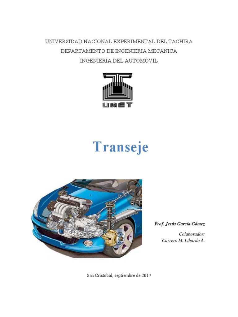 15 Transeje | Descargar gratis PDF | Engranaje | Eje
