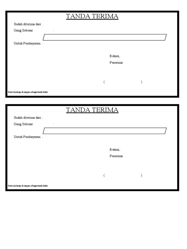 Tanda Terima | PDF