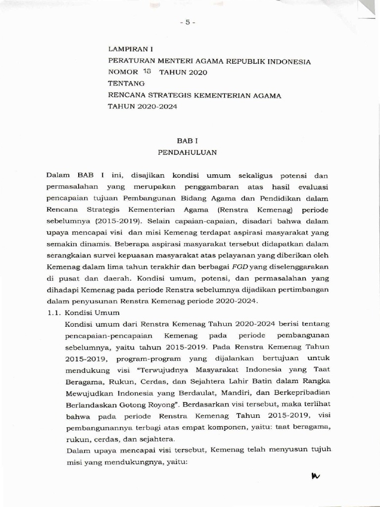 Pma No 18 Tahun 2020 Lampiran 1 1 1 Pdf