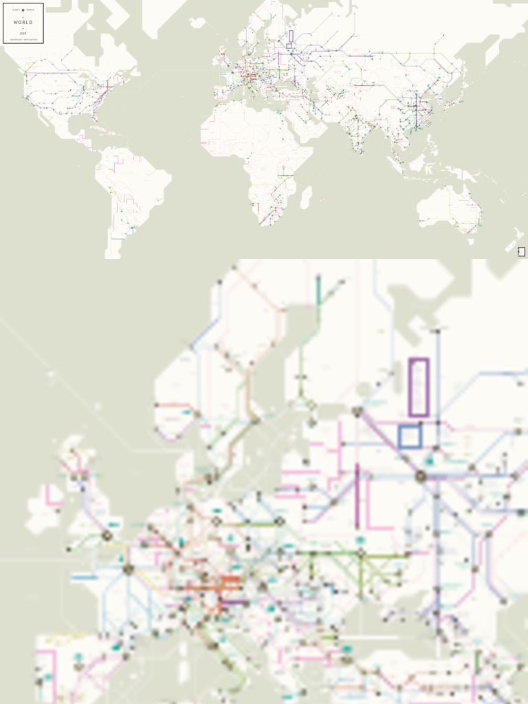 Night Trains World Map | PDF