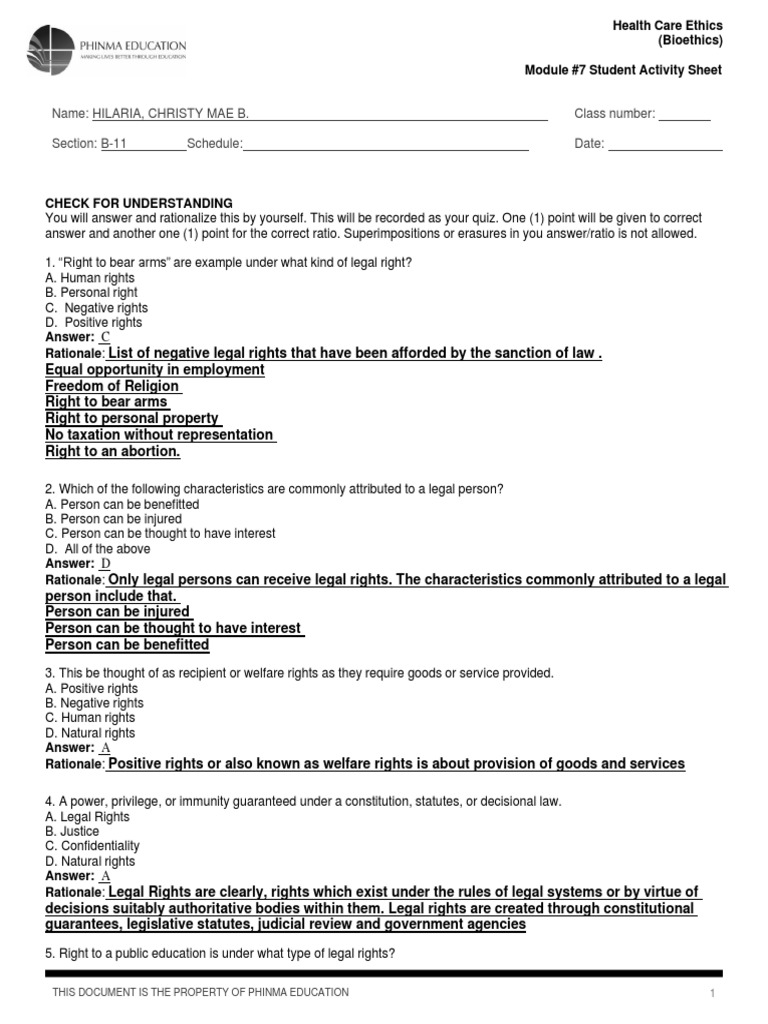 Positive and Negative Rights Explained | PDF | Rights | Bioethics