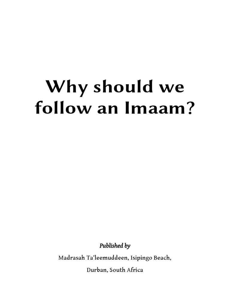 Taqleed Book | PDF | God In Islam | Quran