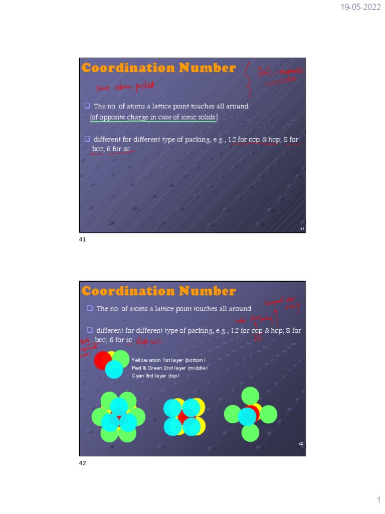 Solid State - Lecture - 2 - B01 | PDF | Crystal Structure | Mineralogy