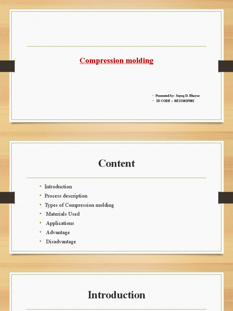 Compression Molding | PDF