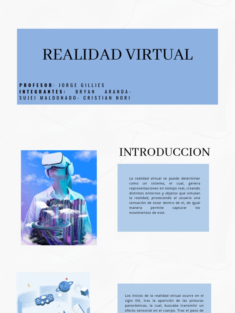 Evolución y Usos de la Realidad Virtual | PDF | Realidad virtual
