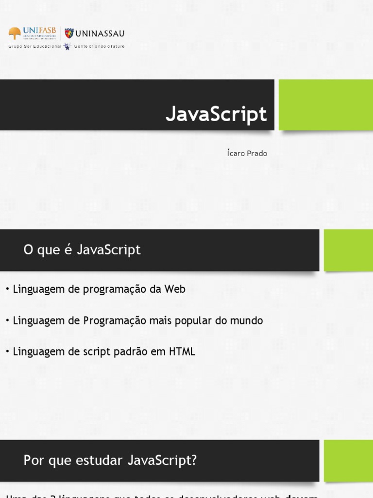 js_1_final | PDF | Script Java | Linguagem de script