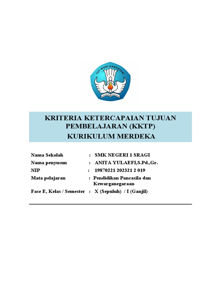 6. KKTP Kurikulum Merdeka | PDF