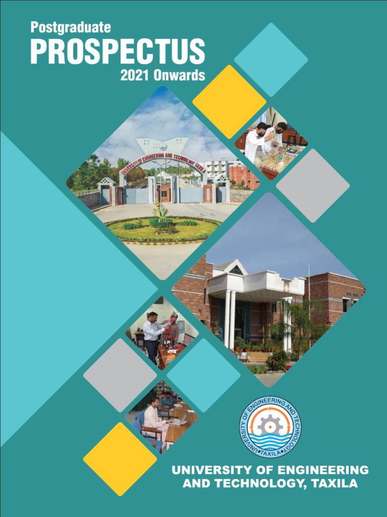 UET Taxila Postgraduate Prospectus 2021 | PDF | Academic Degree ...