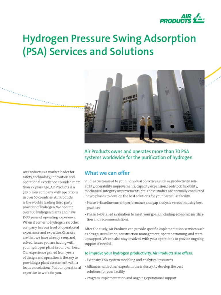 344 16 011 GLB Sep20 Hydrogen PSA Services and Solutions 39128 | PDF | Hydrogen | Economies