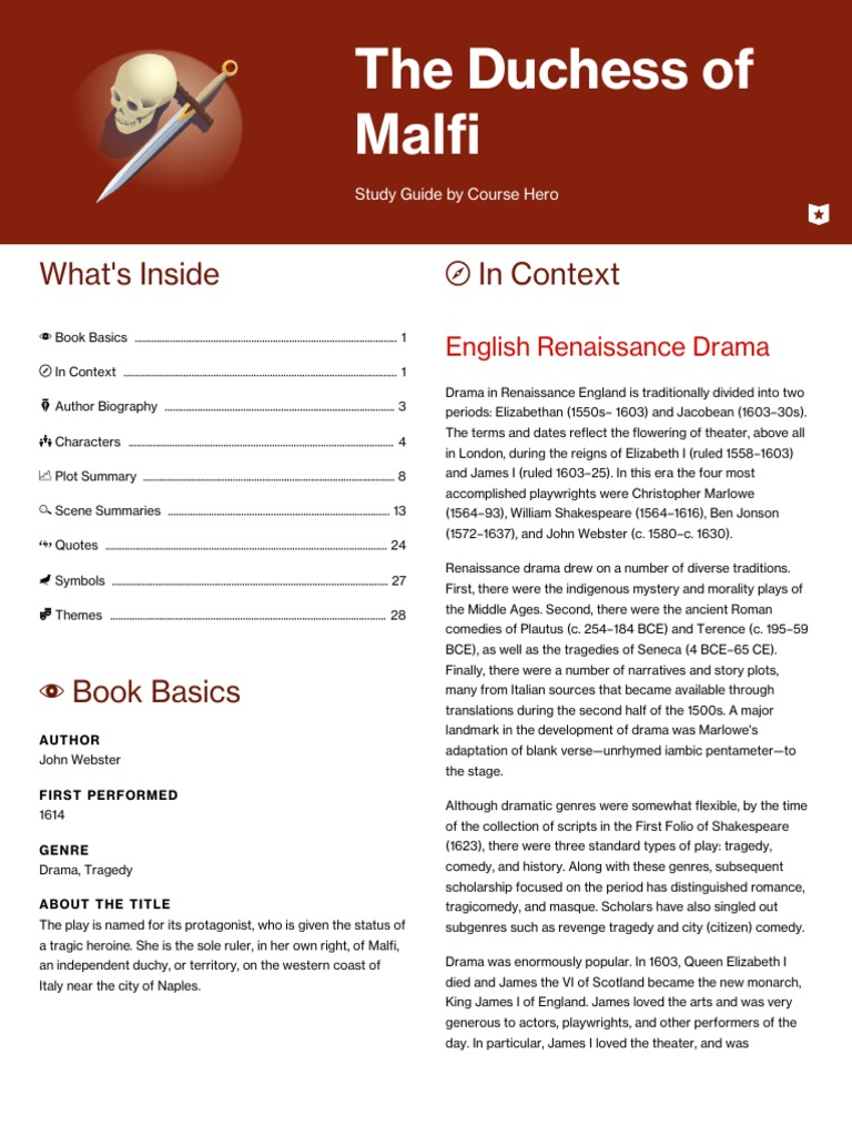 The Duchess of Malfi | PDF