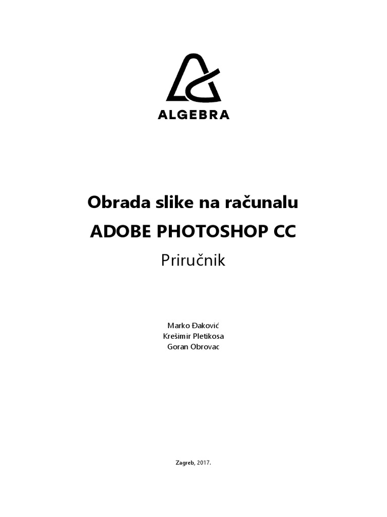Obrada slike na računalu - Adobe Photoshop CC_CP_-p | PDF