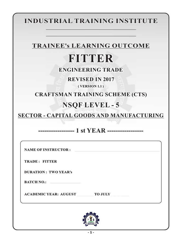 NSQF Level 5 Fitter Training Overview | PDF | Rivet | Engineering Tolerance