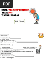 Science Notes Year 6 | PDF | Friction | Wear