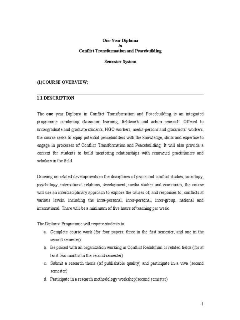 LSR CTPB Course Outline PDF | PDF