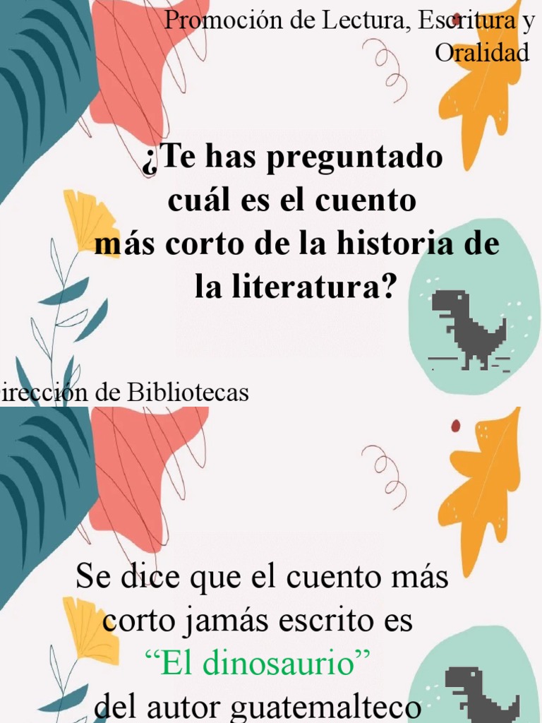 Los Cuentos Más Cortos de La Literatura | PDF | Novela negra, policíaca ...
