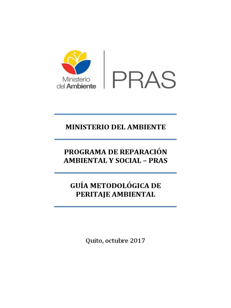 Guía Metodológica de Peritaje Ambiental-1507667905104 | PDF | Derecho ...