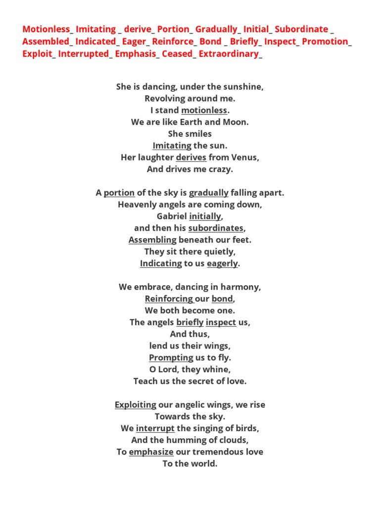 My First Poem | PDF