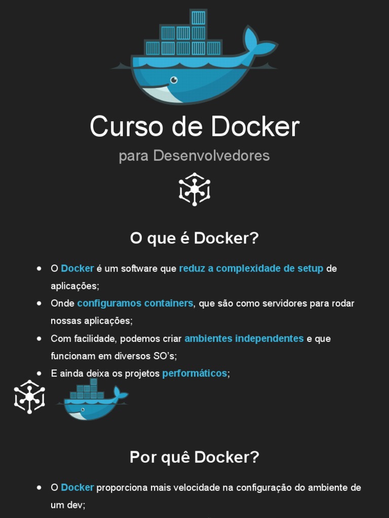 Curso de Docker | PDF | Rede de computadores | Linux
