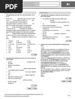 Answers To General English Test CAMBRIDGE | PDF