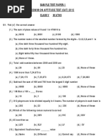 ICSE Class 4 Maths Sample Paper | PDF | Fraction (Mathematics) | Numbers