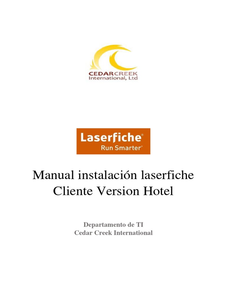 Guía Instalación y Configuración Laserfiche | PDF | Software | Informática