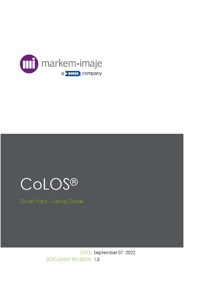 CoLOS Driver Pack Setup Guide | PDF | Proprietary Software | Client (Computing)