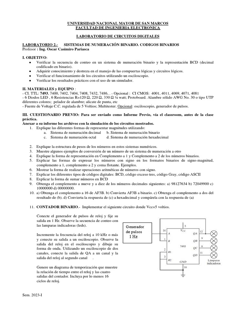 Franco Emanuel Chapilliquen Vasquez - Lab 2-2023-2 - Circuitos Digitales - Sistemas de ...