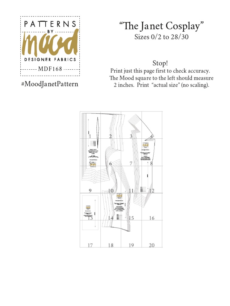 MDF168 Janet Pattern | PDF | Home & Garden