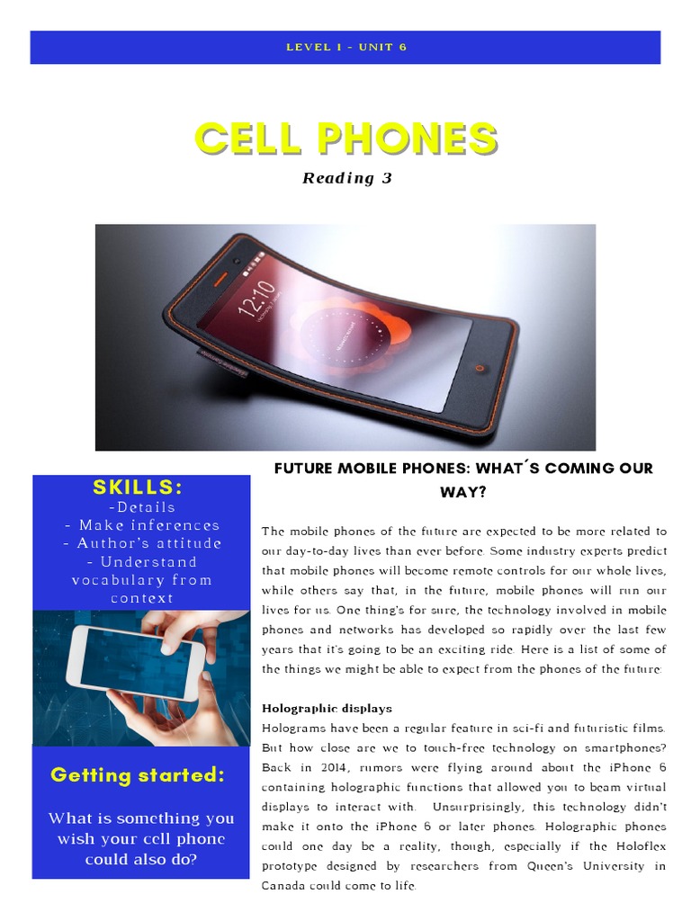 Future Trends in Mobile Phones | PDF | Telephone | Smartphone