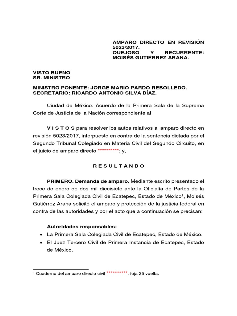 Adr 5023 2017 180130 | PDF | Caso de ley | Sentencia (ley)