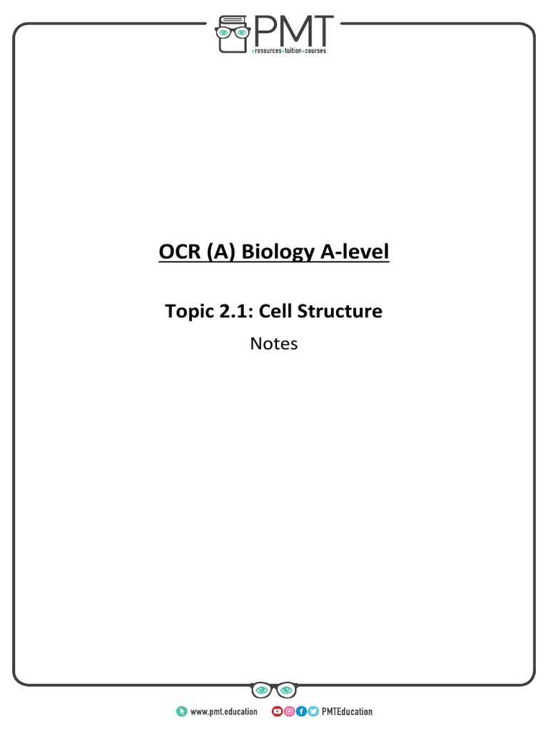 2.1. Cell Structure | PDF | Cell (Biology) | Endoplasmic Reticulum
