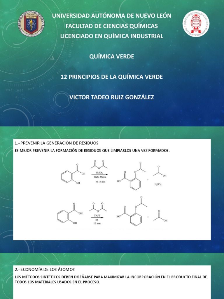 12 Principios De La Quimica Verde Descargar Gratis Pdf Catálisis