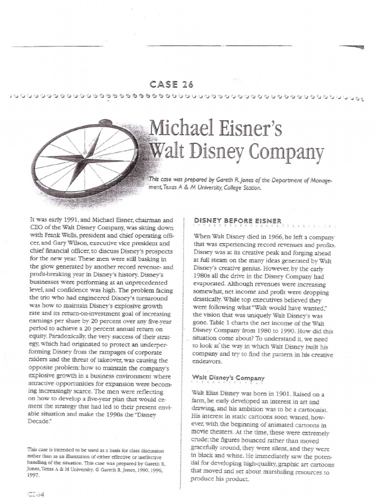 Disney Case -Mike Eisner | PDF