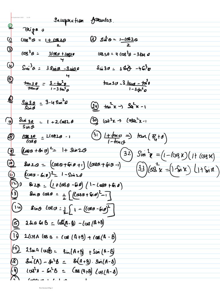 Indefinite Integration Notes | PDF