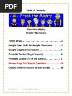 Freak The Mighty Chapter 3 4 Answers | PDF | Young Adult